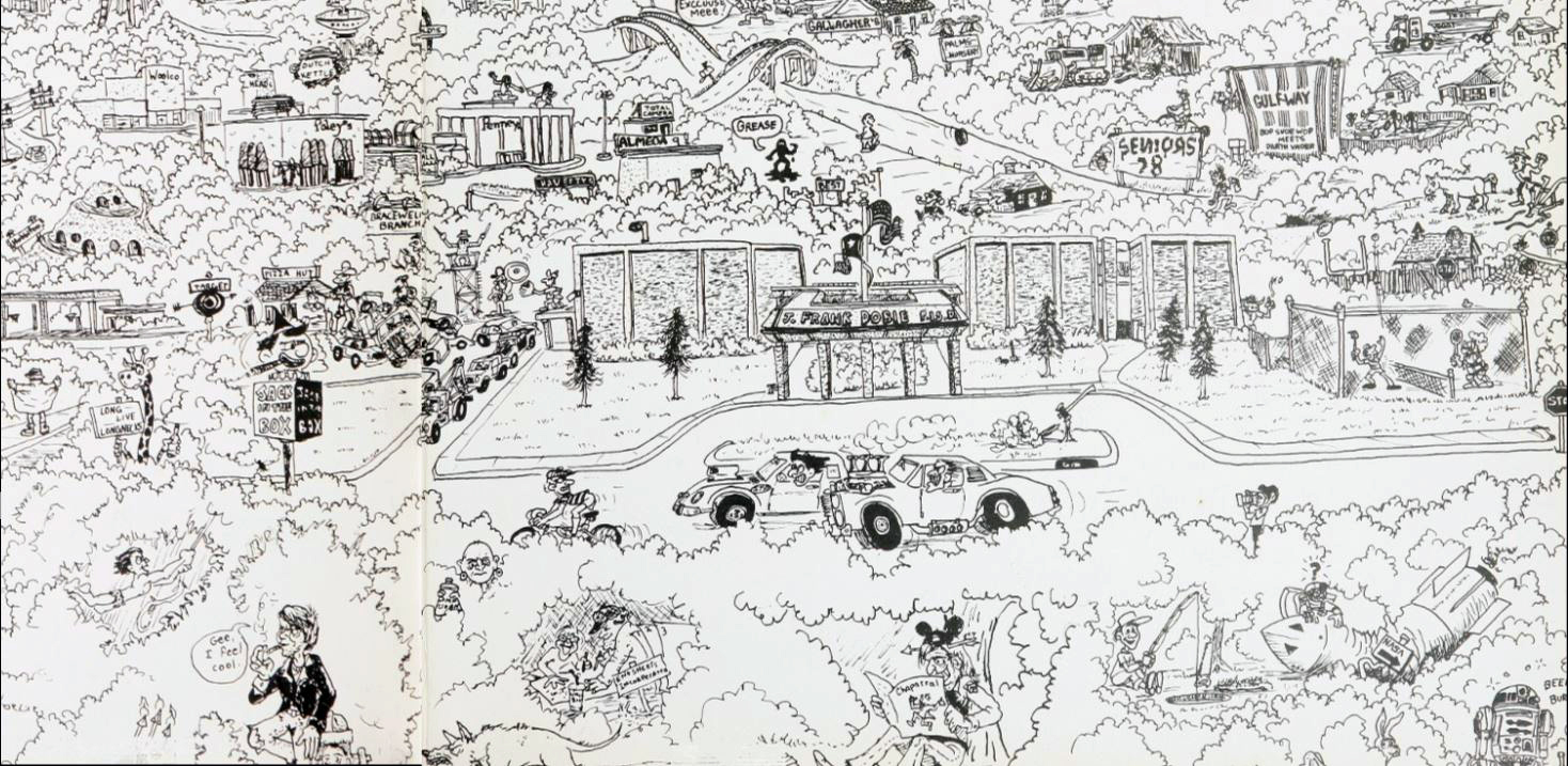 South Belt Houston Digital History Archive: 1978 Doodle Map, annotated