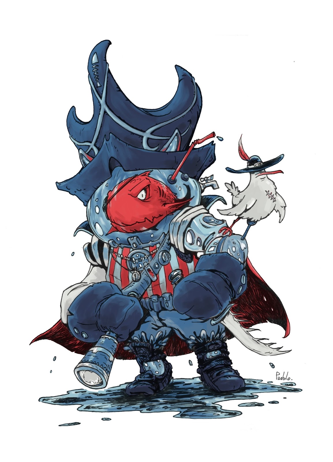 L'atelier du Pueblo : Blog BD: Poisson pirate