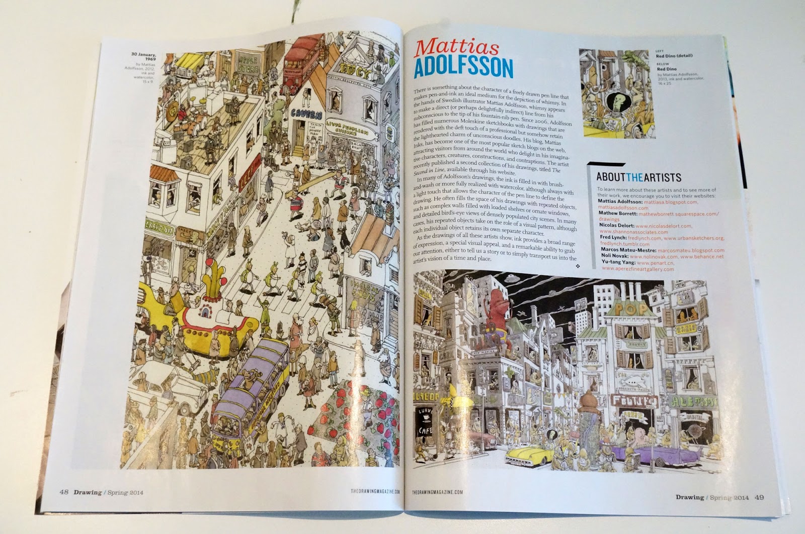 Mattias Inks: Drawing magazine spring 2014