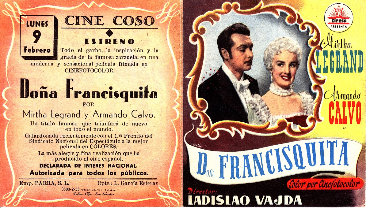 ESTRENOS DE CINE EN ZARAGOZA (AÑOS 50): Cine español