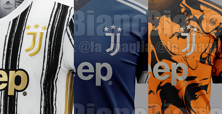 UPDATE: Juventus 20-21 Home Kit + Away & Third Colors & Design Info ...