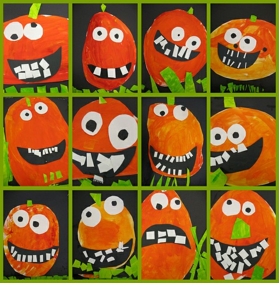 Art & Science Club {for kids}: Crazy Pumpkin Designs