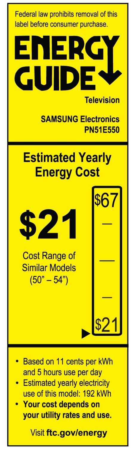 Samsung PN51E550 Quality Test | Review 2013