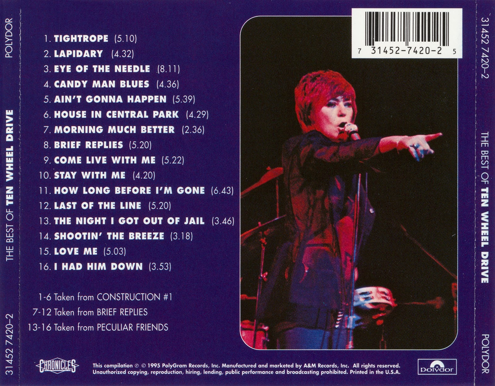 1995 The Best of Ten Wheel Drive with Genya Ravan - Ten Wheel Drive ...