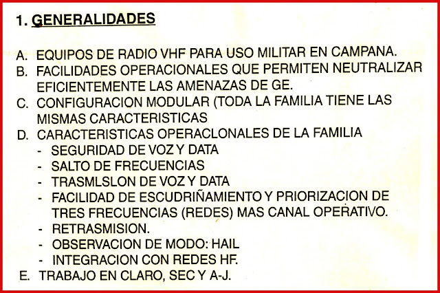 MEMORÁNDUM DEL ÚLTIMO SOLDADO PATRIOTA: EQUIPO DE RADIO VHF-FM/PRC-730V ...