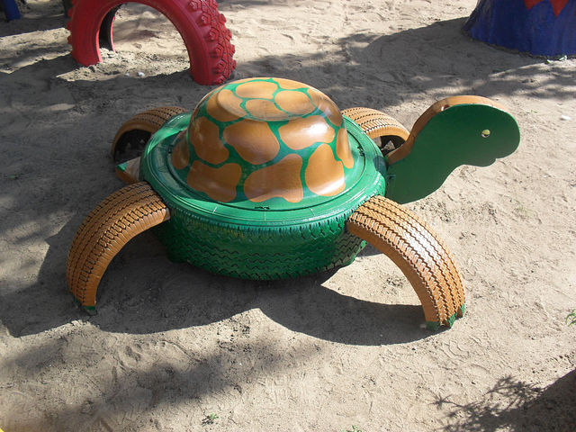 How to Recycle: Animal Craft from Tires