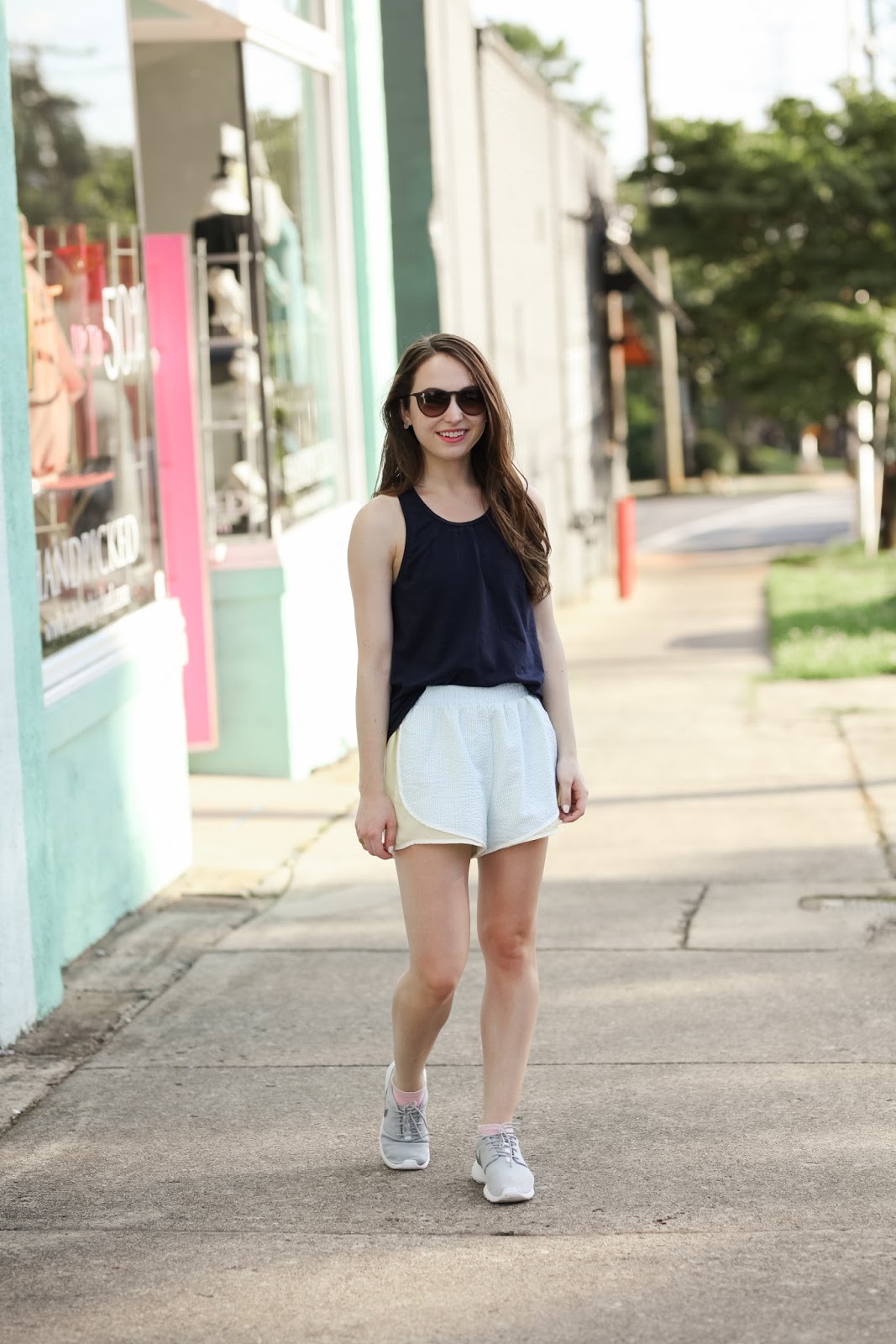 Seersucker Track Shorts | Caralina Style