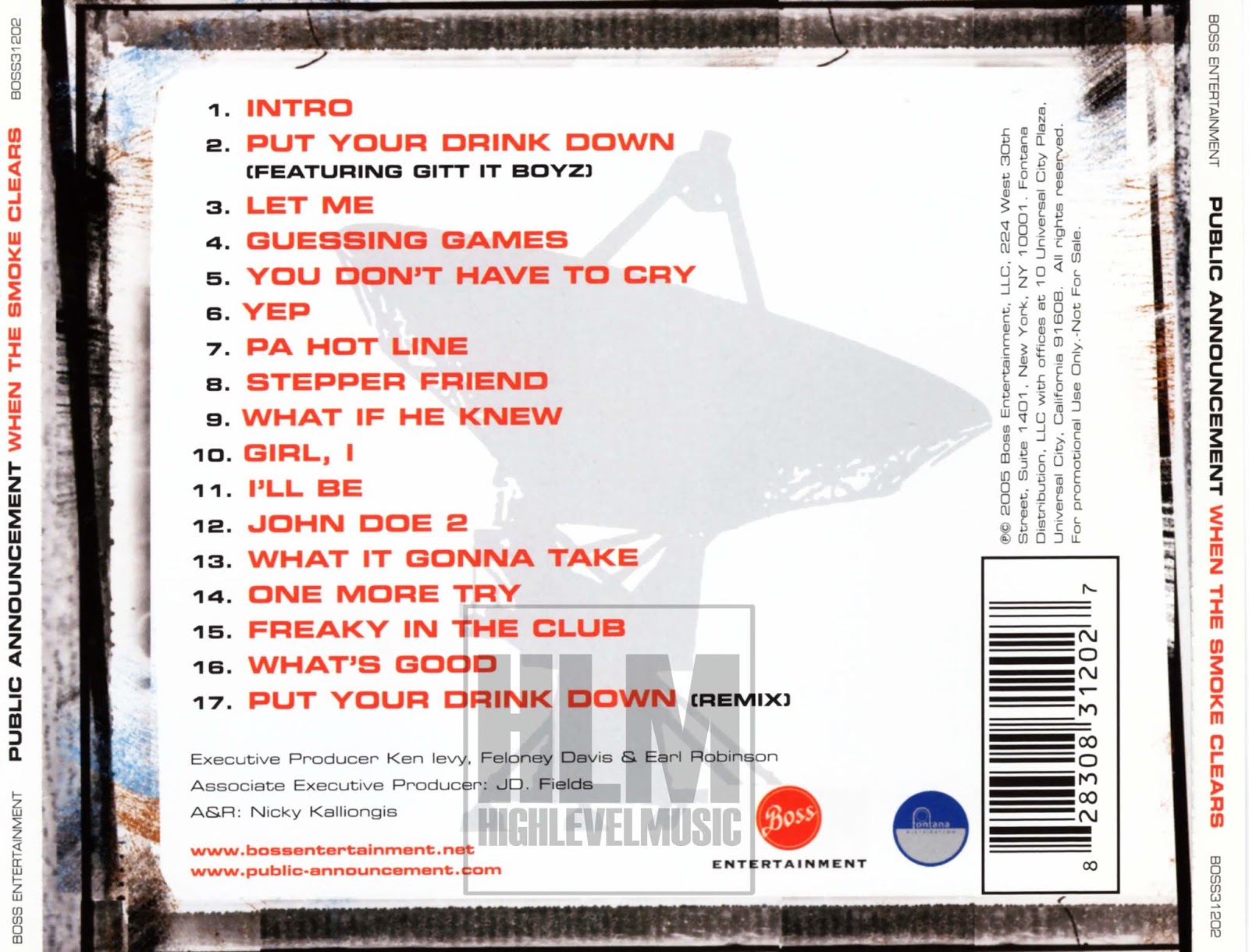 highest level of music: Public Announcement - When The Smoke Clears ...