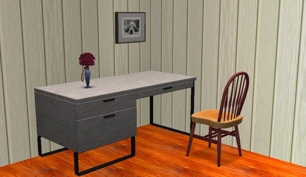 TheNinthWaveSims: The Sims 2 - The Sims 3 Base Game Desk For The Sims 2