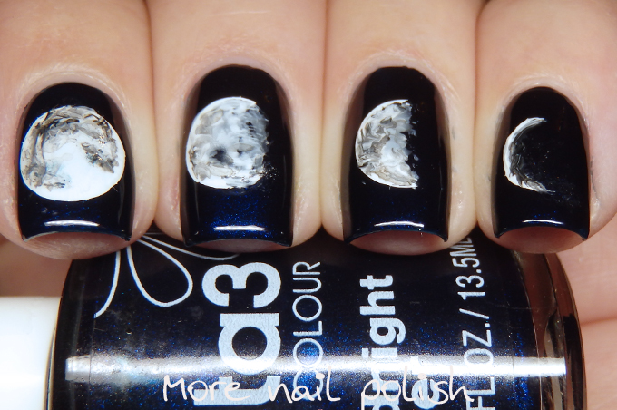 Moon Phases Nail Art