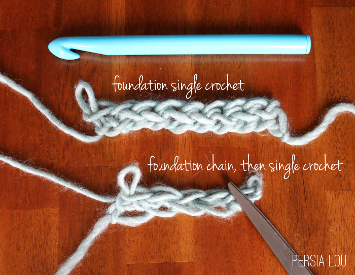 Foundation Single Crochet (FSC) Photo Tutorial | Persia Lou | Bloglovin’