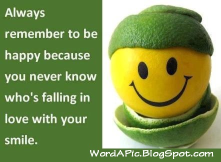 Pics With Words: Falling in Love with your smile