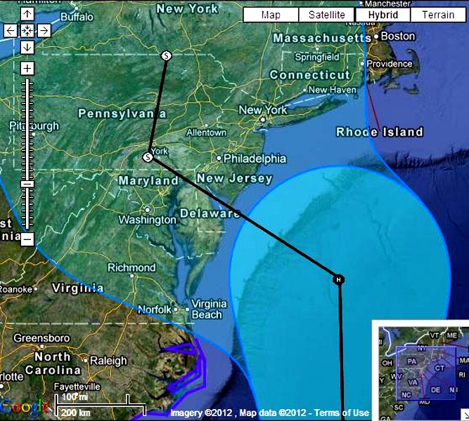 Jesse's Café Américain: Hurricane Sandy Latest Path Projection