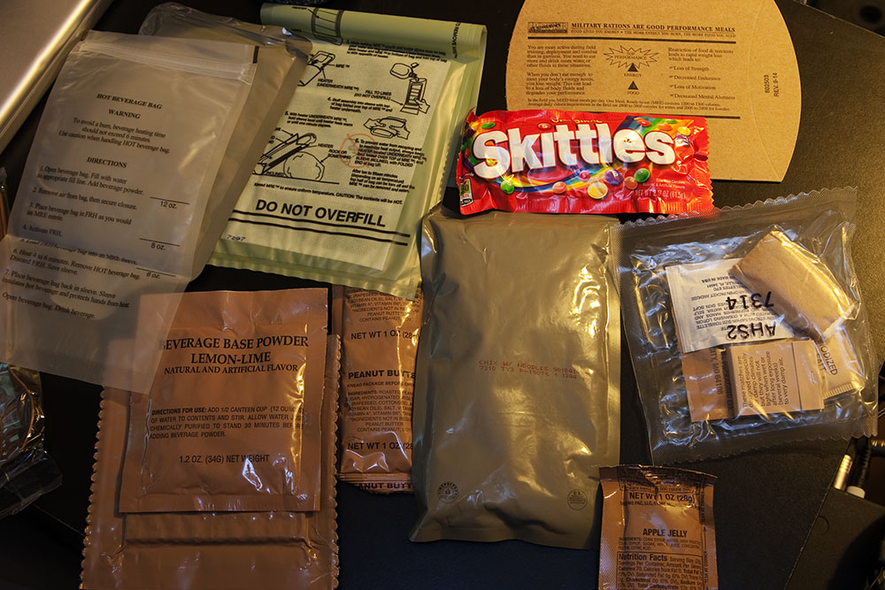 Women and Dreams: MRE Menu 3: Chicken, Noodles and Vegetables, in Sauce