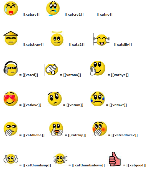 X-Axcrateras-X: Code Emoticons Facebook Xat Smile