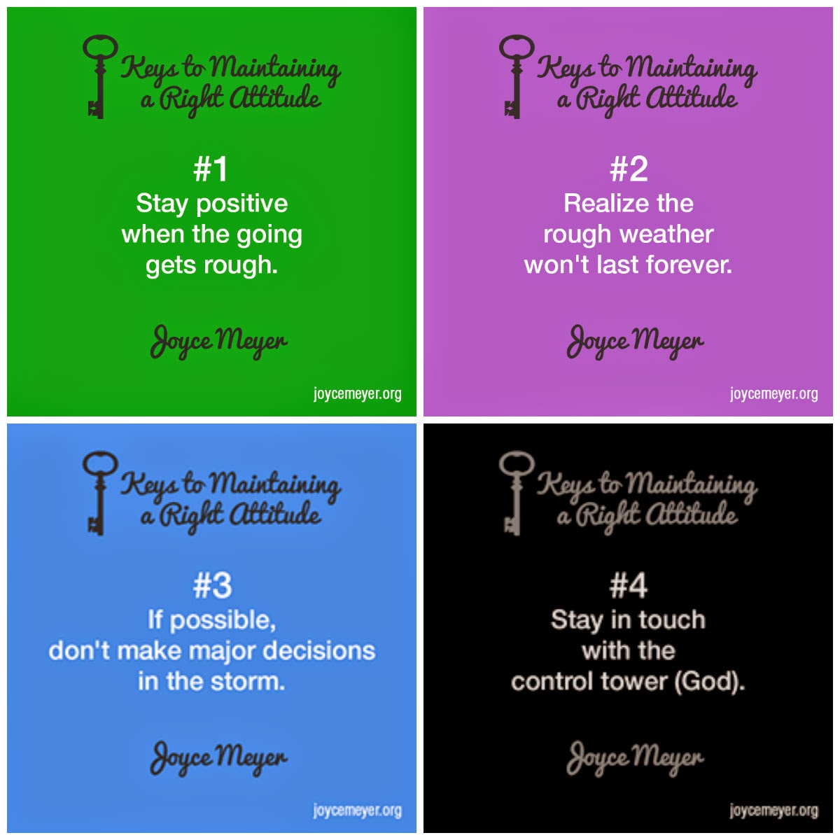 4 keys to maintaining a right attitude. - Quotes