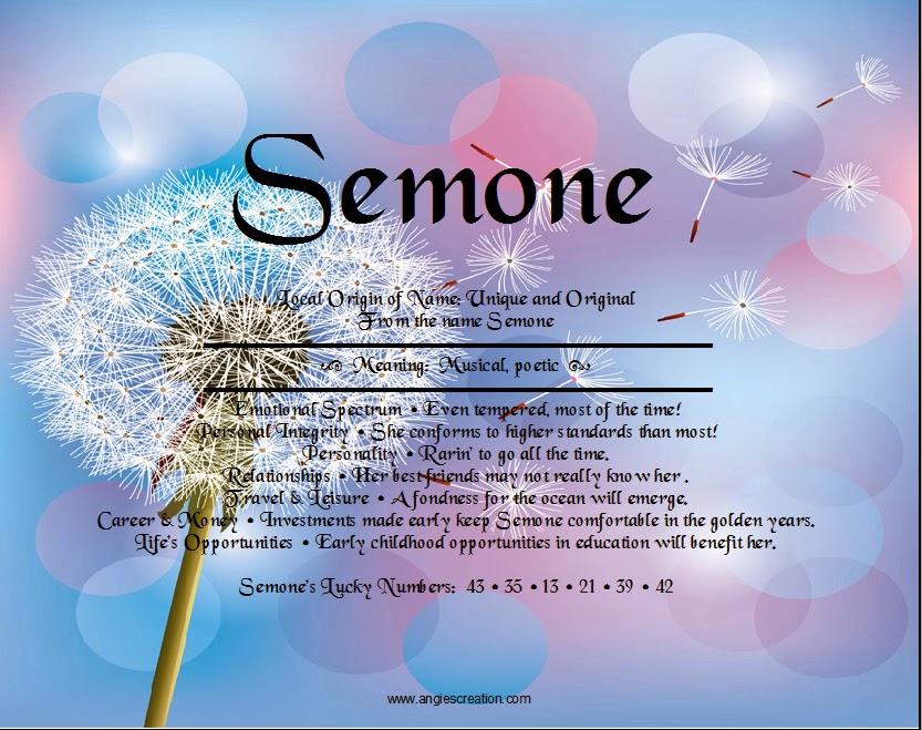 Semone | Unique Names