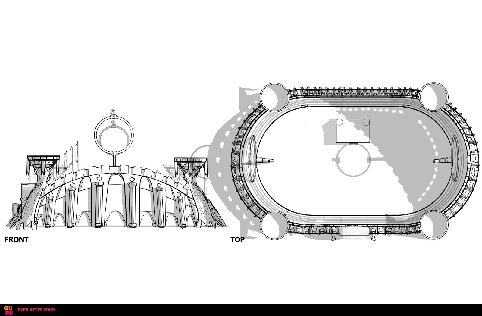 The Last Ticket to Mars: Ever After High concept art, location design ...