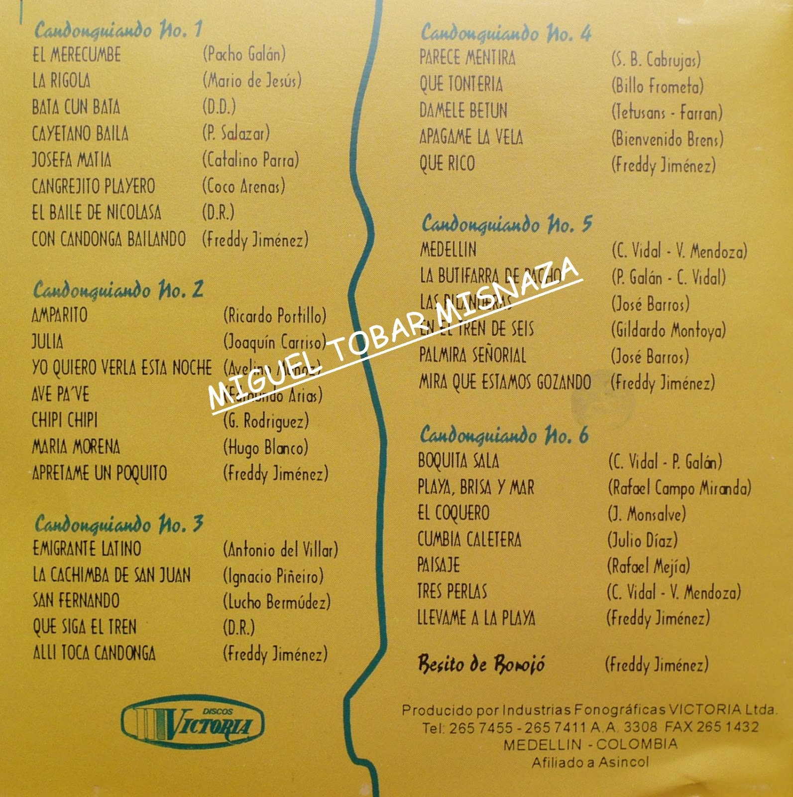 MELODIAS DE COLOMBIA: CANDONGA - CANDONGUIANDO