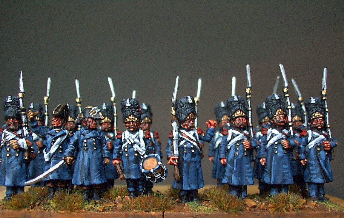 Painting Lead and other stuff.: 28mm Napoleonic French Old Guard Grenadiers
