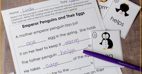 Primary Inspiration: Penguins Read the Room Freebie