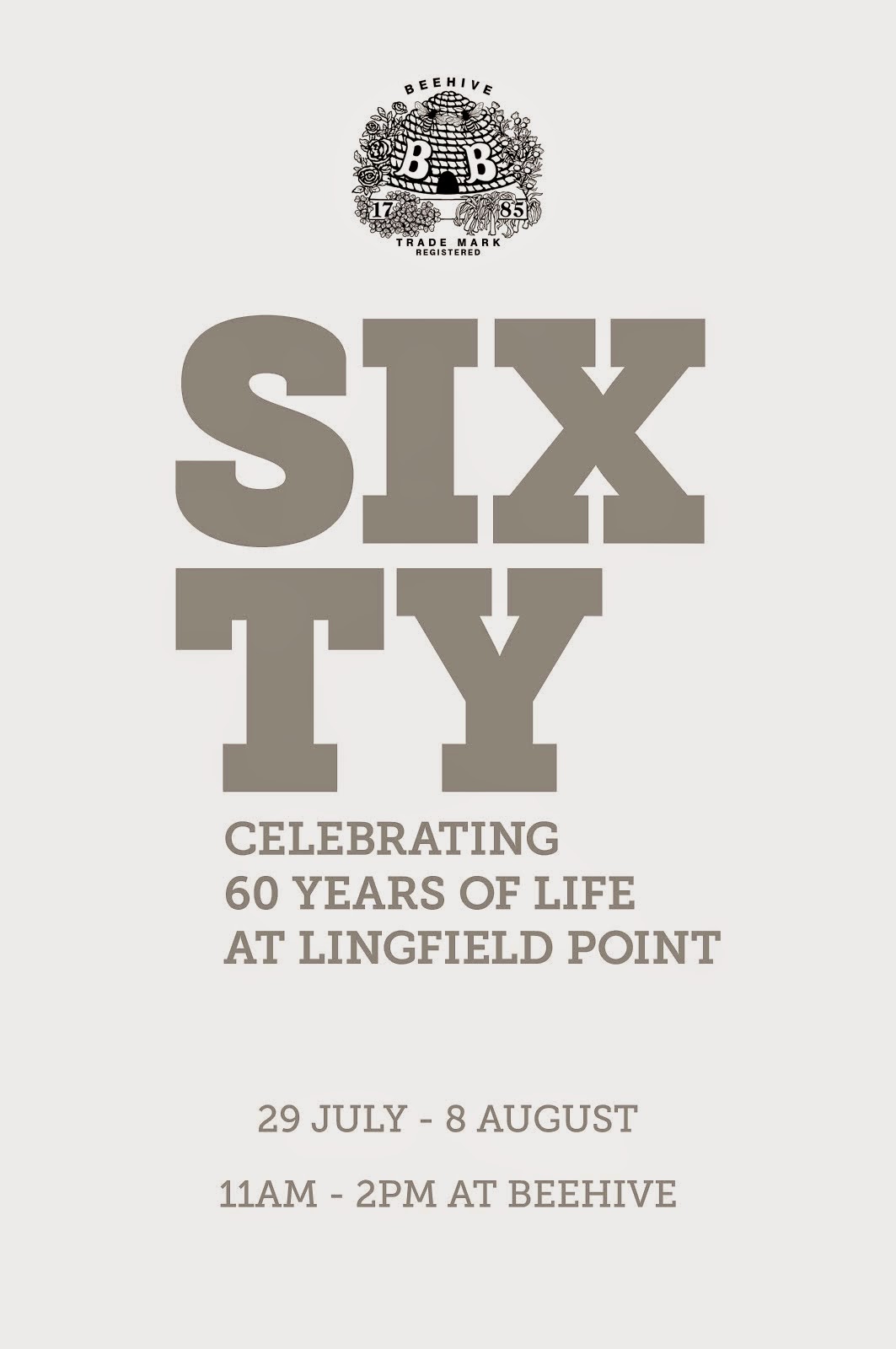 The Green I Signs Blog: Lingfield Point - sixty logo, sixty poster