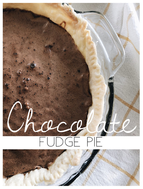 What's Cooking Wednesday: Chocolate Fudge Pie
