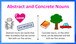 Abstract and Concrete Noun
