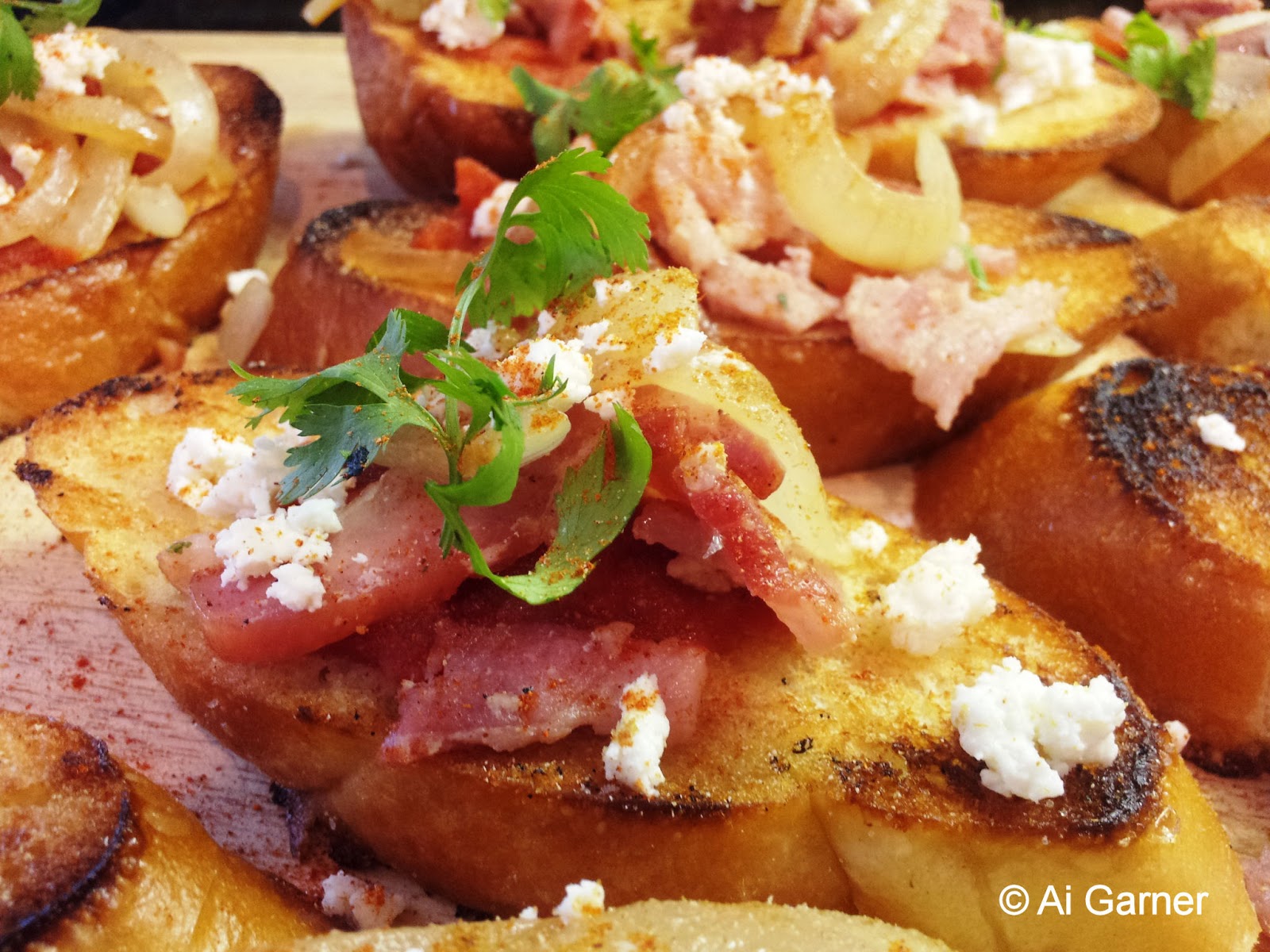 Cooking with Ai: Mexican Bacon Bruschetta