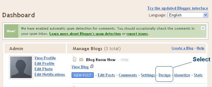 How to Access Old Style Templates in Blogger (Blogspot) | Blog Know How