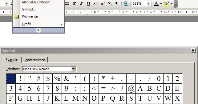 blog a bissl: Wenn Word »Symbole« fehlen