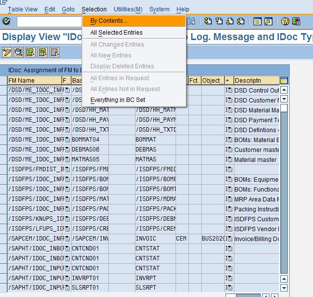 SAP&EDI: We82-The link between Message type and Idoc type