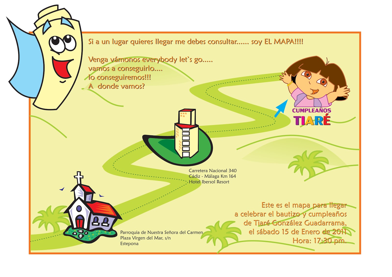 Dora la exploradora mapa - Imagui