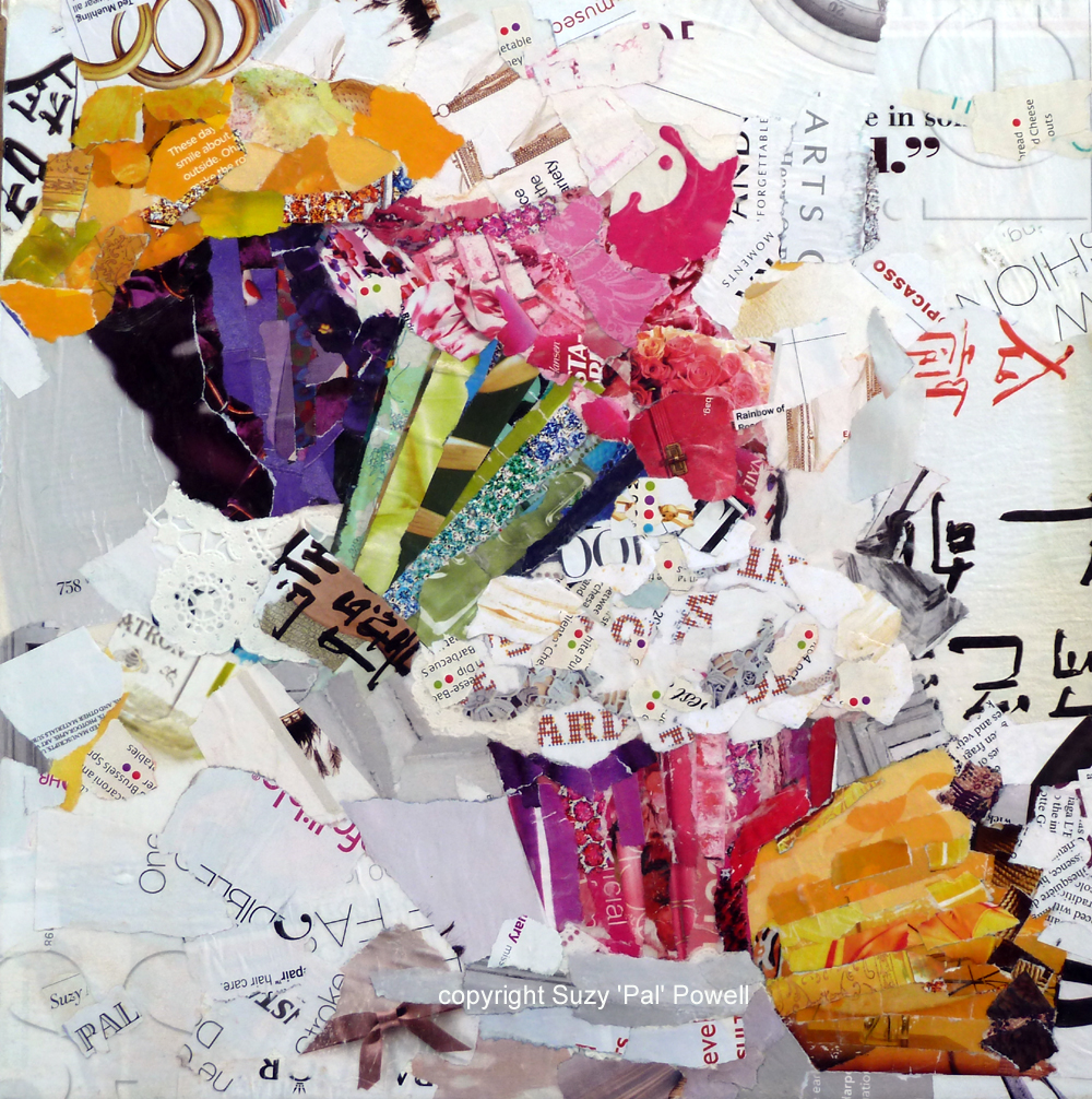 Suzy 'Pal' Powell Watercolors Collages and Sketches: Collage Workshop ...
