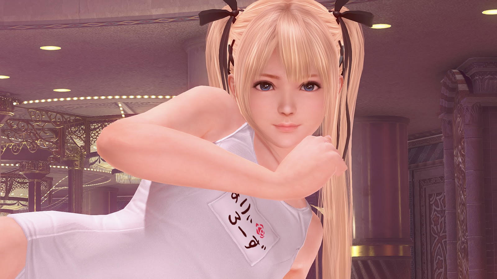 DOAX DIVAS: Marie Rose in the White Swimsuit (Marie)!