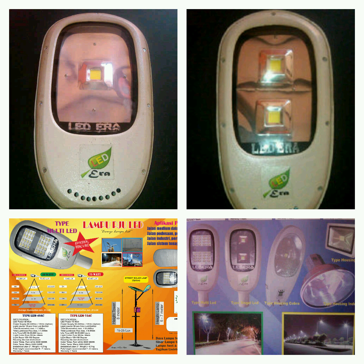 lampu penerangan jalan: Lampu Penerangan Jalan LED dan Lampu Industri LED