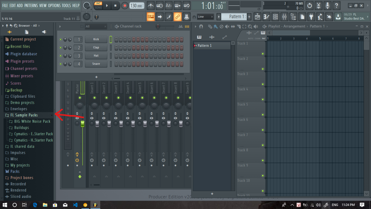 Thêm Sample Pack vào FL Studio