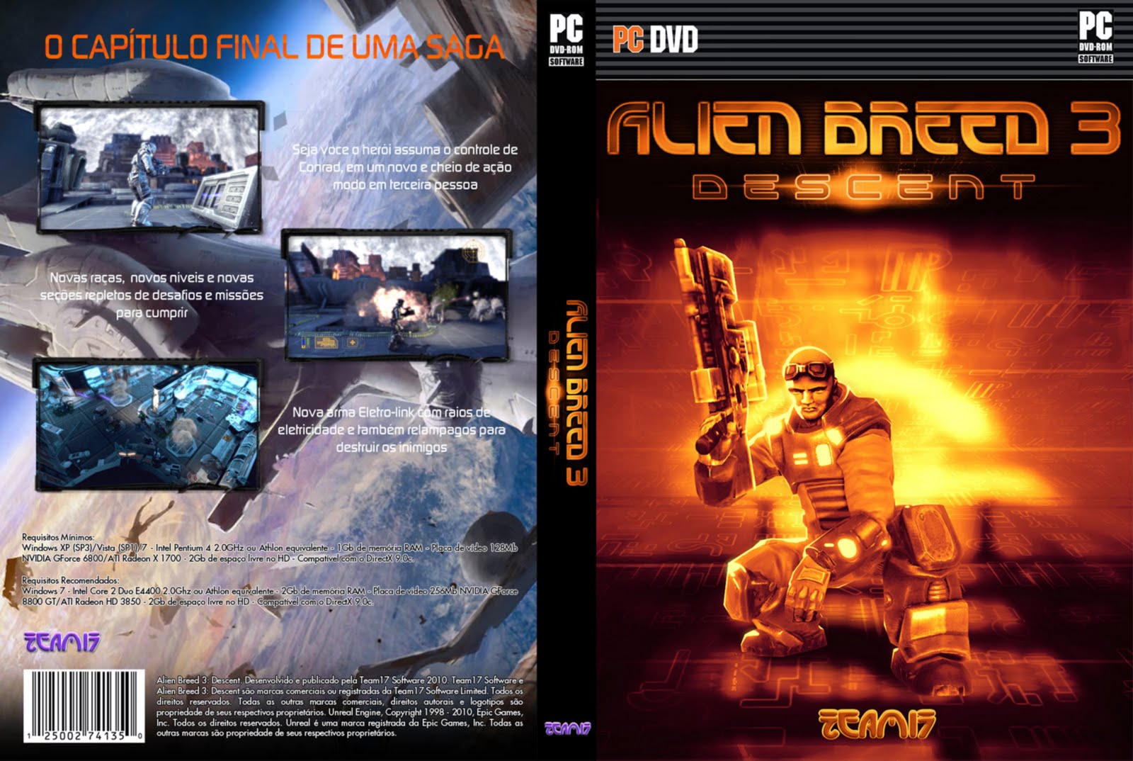 Capa Alien Breed 3 - Descent:Covers Filmes