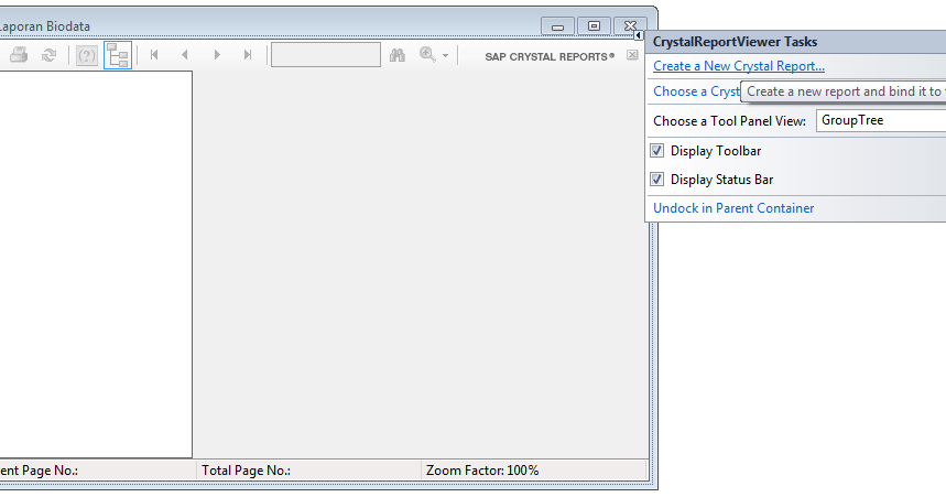 Membuat Laporan Biodata dengan Crystal Report Vb.Net - HTML