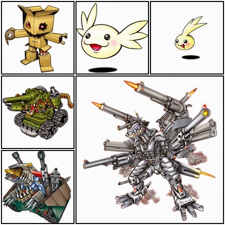 [Linhas Evolutivas] Bacomon Line Gundramon ~ MEU×DIGIMON