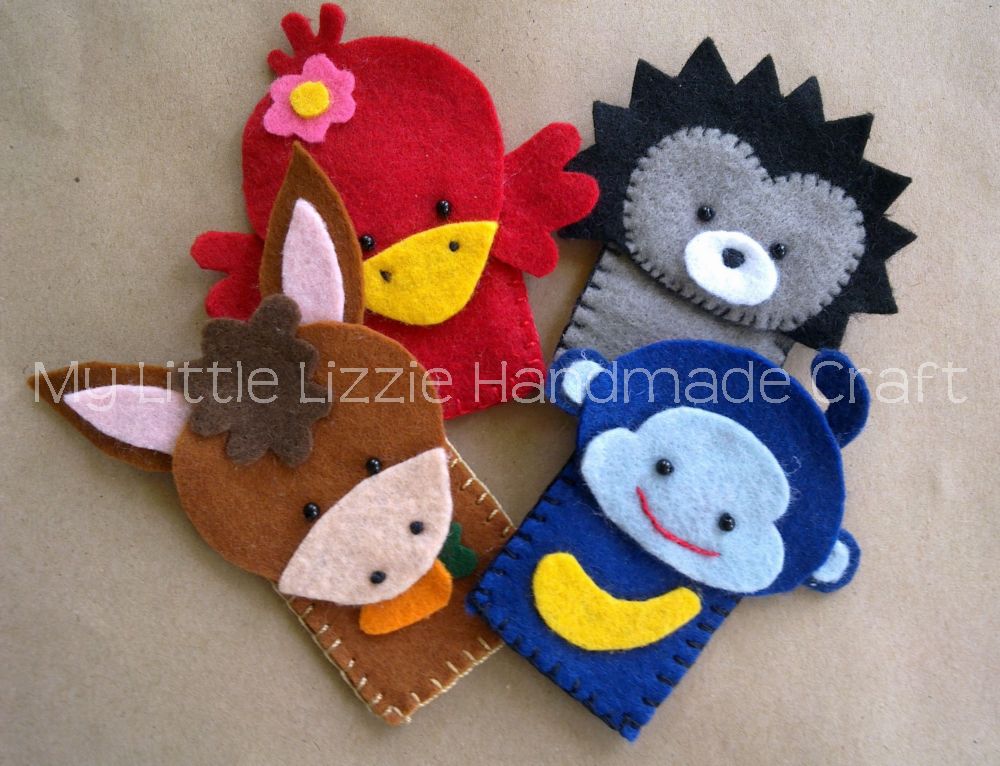 My Little Lizzie Handmade Craft - Catalogue: Finger Puppets - Zoo&Farm