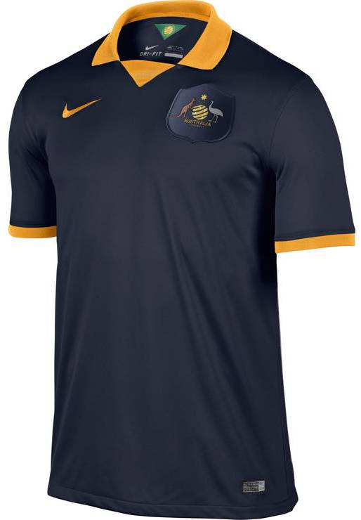 Australia 2014 World Cup Home and Away Kits Released - Footy Headlines