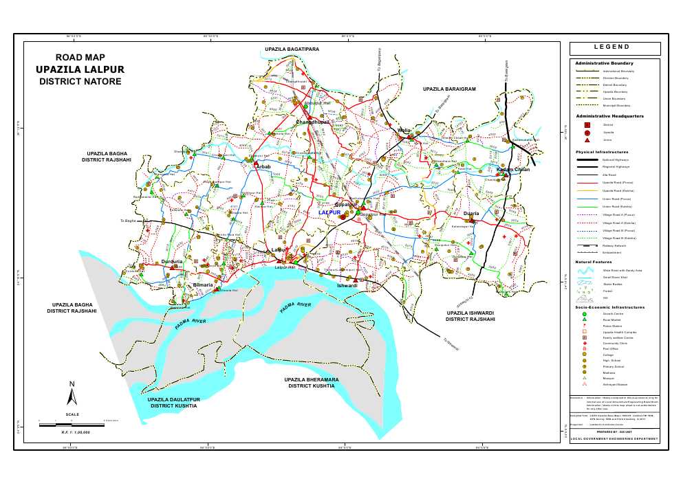 Mouza & Land Use Maps of Lalpur Upazila, Natore, Bangladesh - Tourism ...