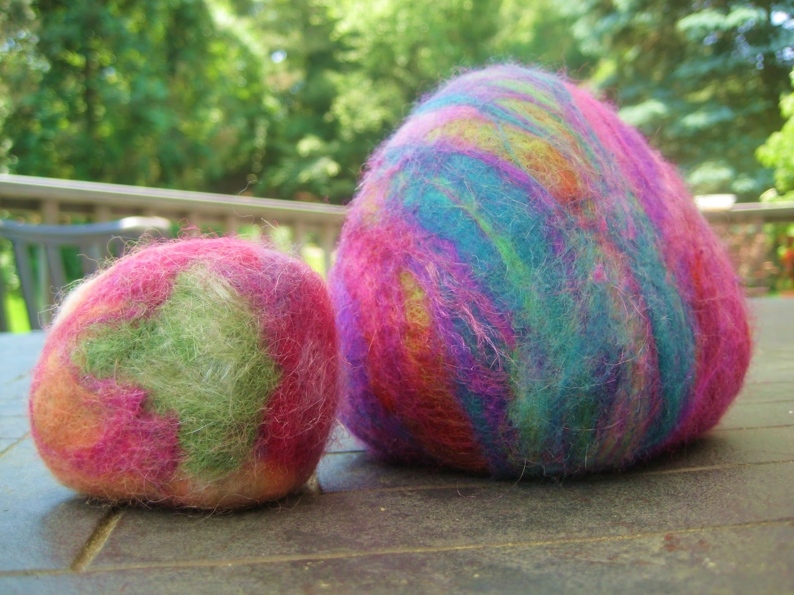 4 Crazy Kings: Wet Felted Rocks