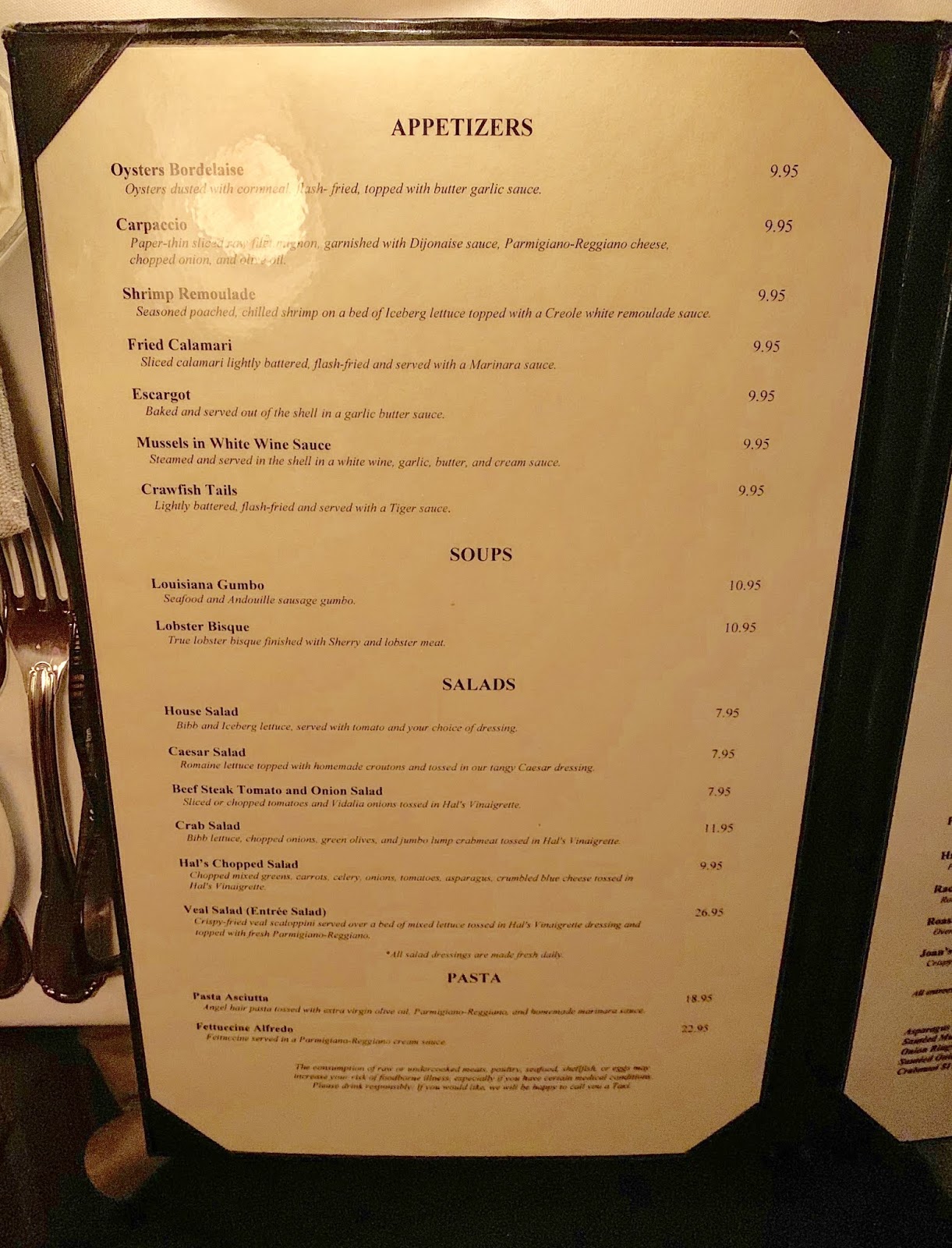 HUNGER PANGS IN ATLANTA: HAL'S "The Steakhouse"