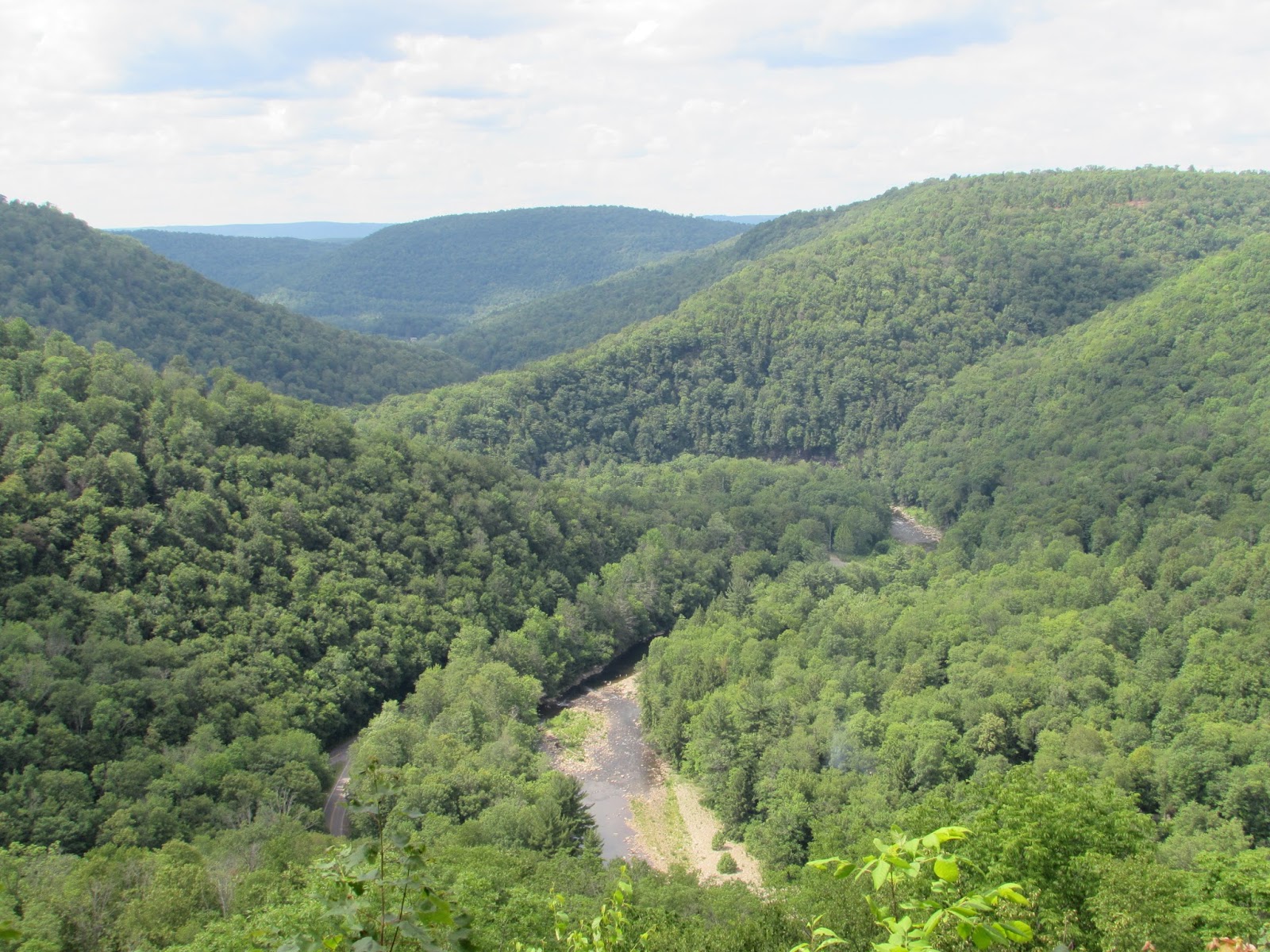 Worlds End State Park: Canyon Vista, Forksville Covered Bridge ...
