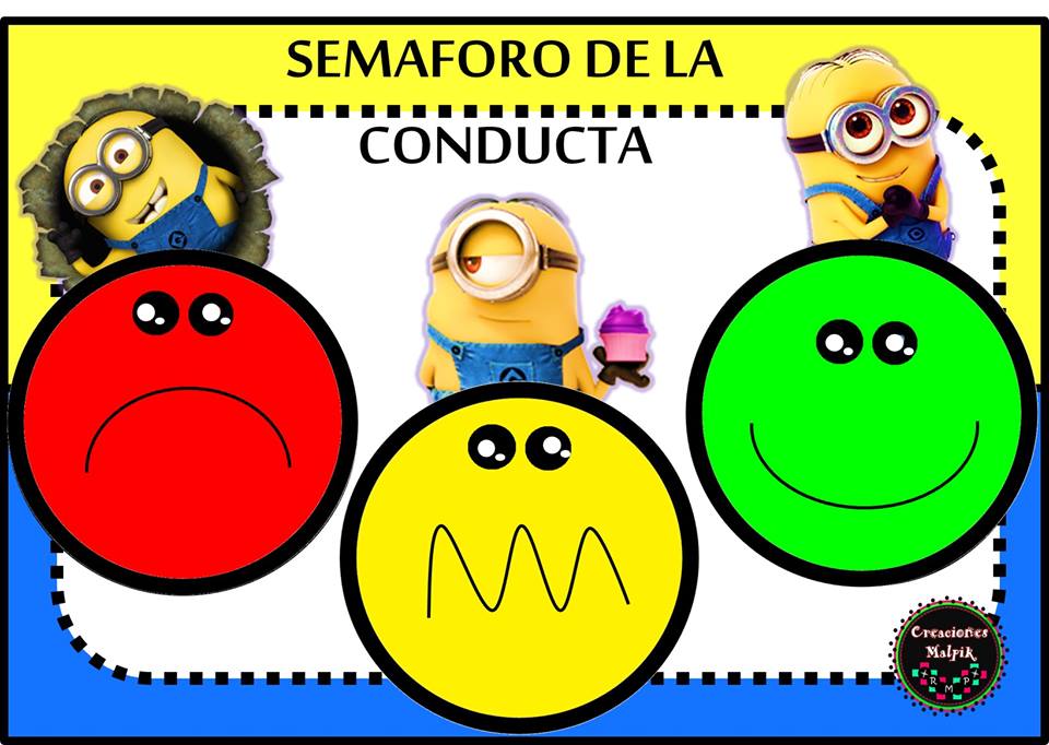 Fichas de Primaria: Semáforo de la conducta