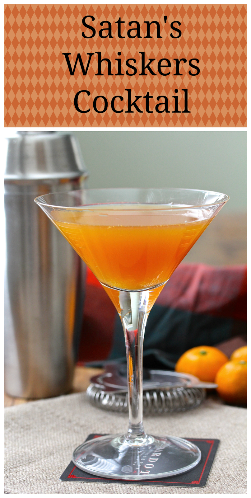 Friday Cocktail | Satan's Whiskers | Karen's Kitchen Stories