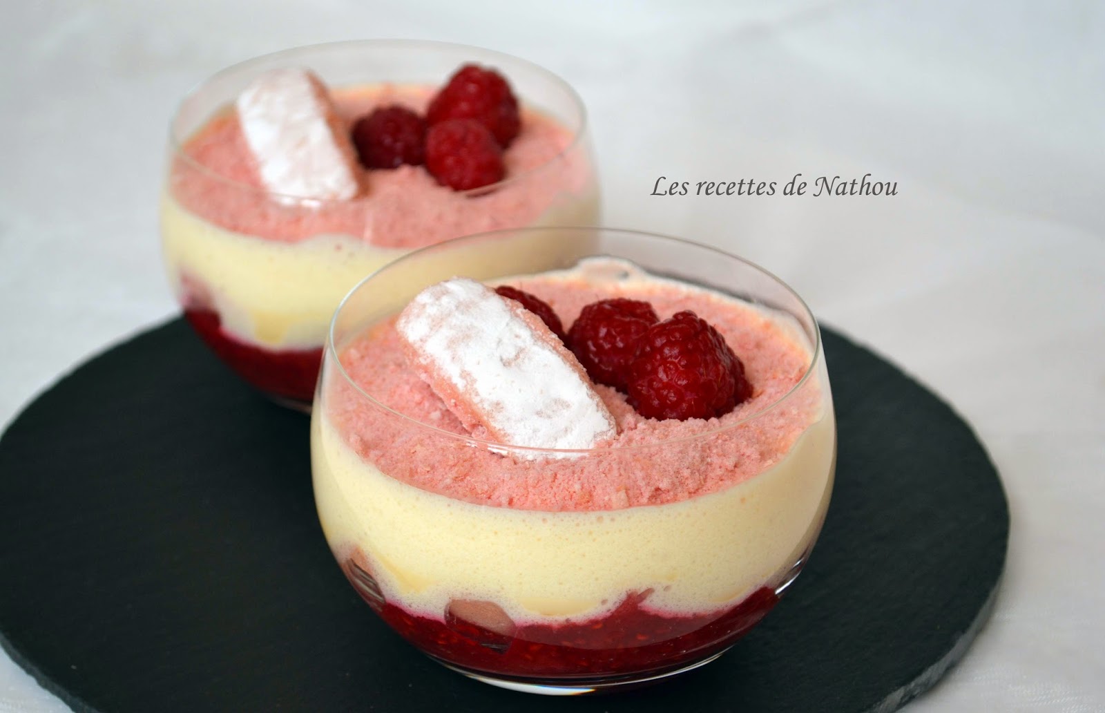 Ma cuisine au fil de mes idées...: Tiramisu aux framboises et biscuits ...