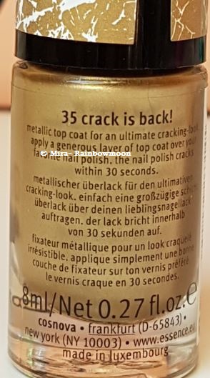 Mira Rainbowmoon: essence cracked metal top coat